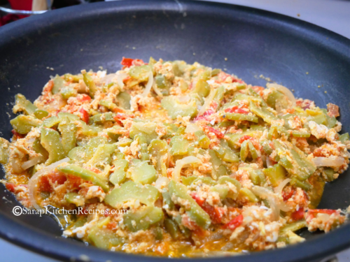 Ginisang Ampalaya with Egg (Sautéed Bitter melon)