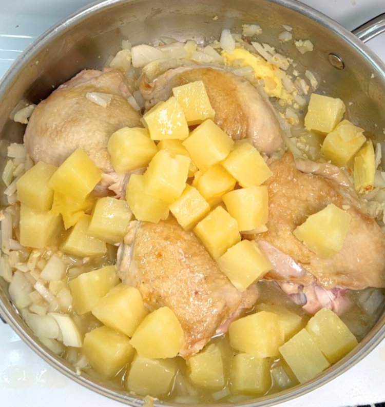 Creamy Pininyahang Manok (Filipino Pineapple Chicken)